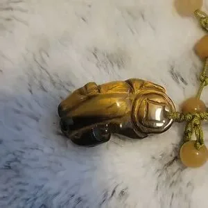 Jewelry | Tiger Eye Foo Dog Necklace | Poshmark